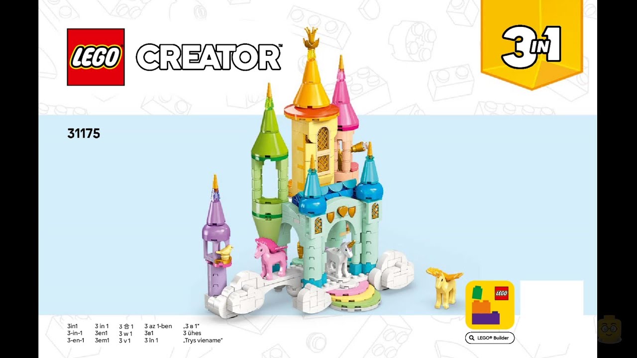 LEGO Creator 3-in-1 31175 – Complete Unicorn Castle Instructions ...