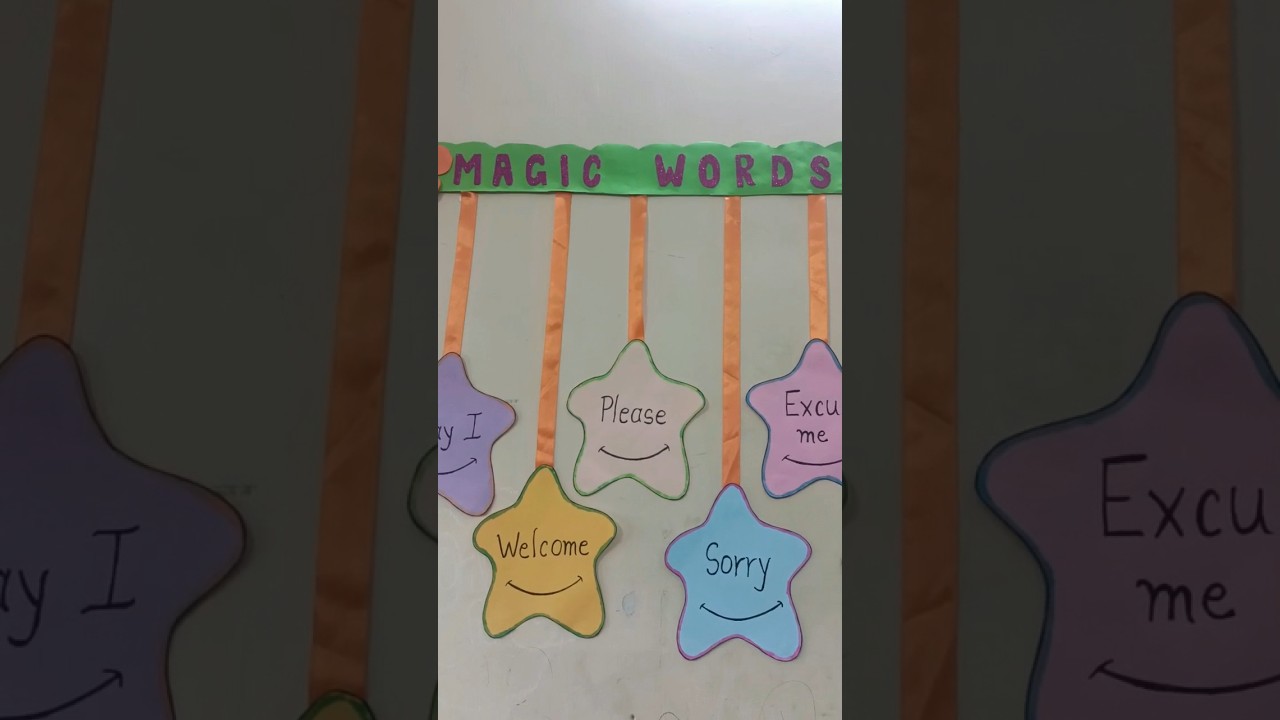 Magic Words Chart😊 - YouTube