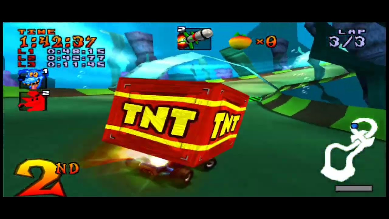 LEGEND GAME PS1 / CTR / SPECIAL RACE (RIPPER ROO'S CHALLENGE) - YouTube