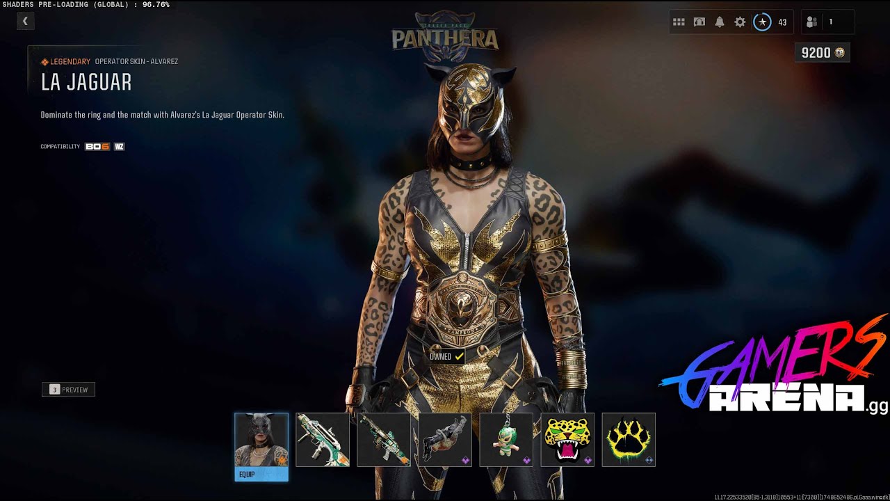 BO6 Tracer Pack PANTHERA Alvarez Operator Skin Bundle Call Of Duty ...