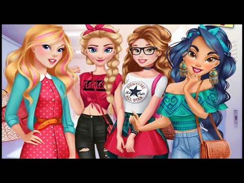 Back To School Princesses Rush - Disney Princess Games For Kids - YouTube