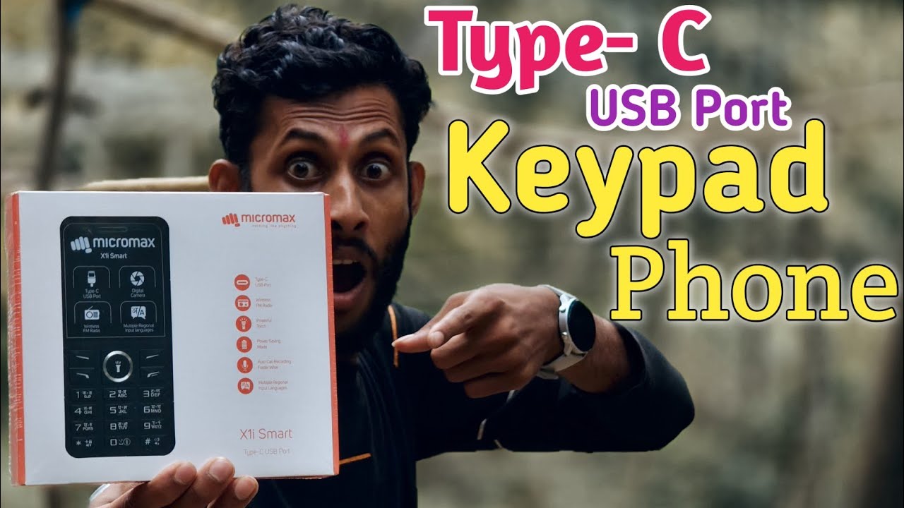 WOW 😲 Type- C USB Port Keypad Phone || Micromax X1i Smart Feature Phone ...