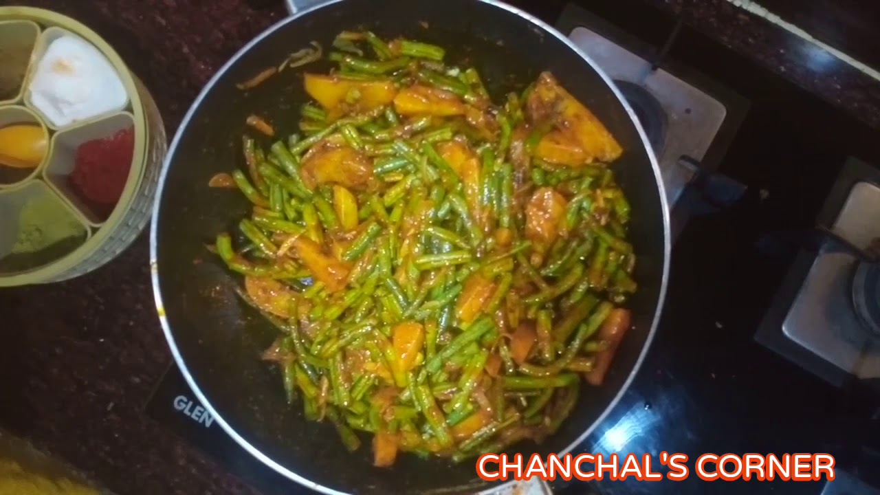 AALOO FALIYAN• POTATO BEANS~ RECIPE BY CHANCHAL| CHANCHAL'S CORNER ...