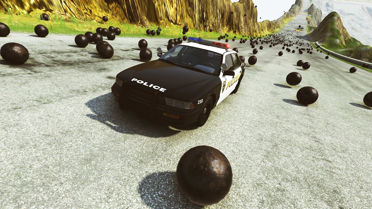 Cars vs Bowling Ball Tsunami Marathon #1 - BeamNG DRIVE | BeamRage ...