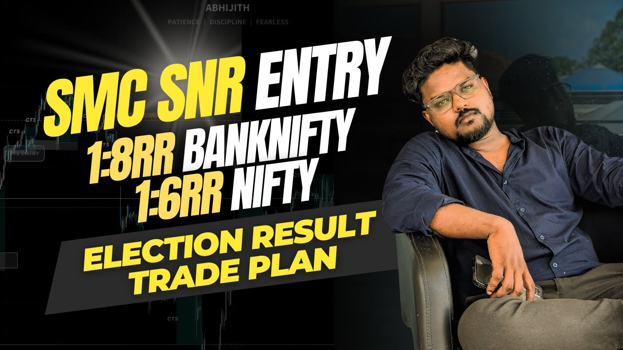 ELECTION RESULT TRADE PLAN | SMC SNR BANKNIFTY & NIFTY 1:8 & 1:6 TRADE ...