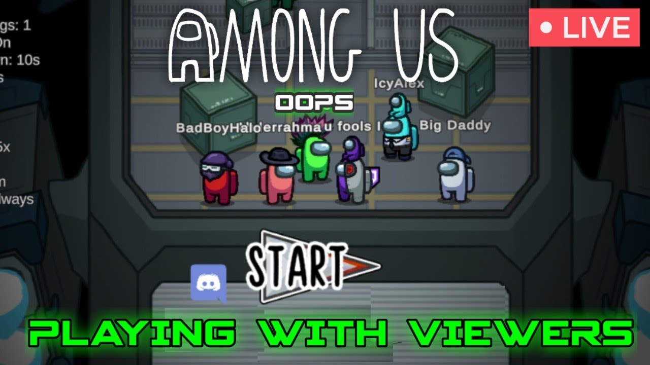 Among Us Live Stream - Playing With Viewers - YouTube