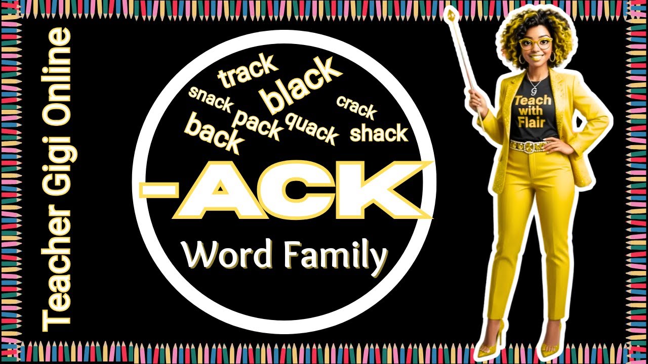 Learn the -ACK Word Family | Fun Phonics Lesson for Kids - YouTube