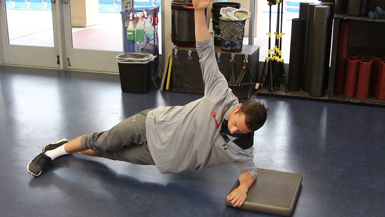 Side Plank to Arm ABD - YouTube
