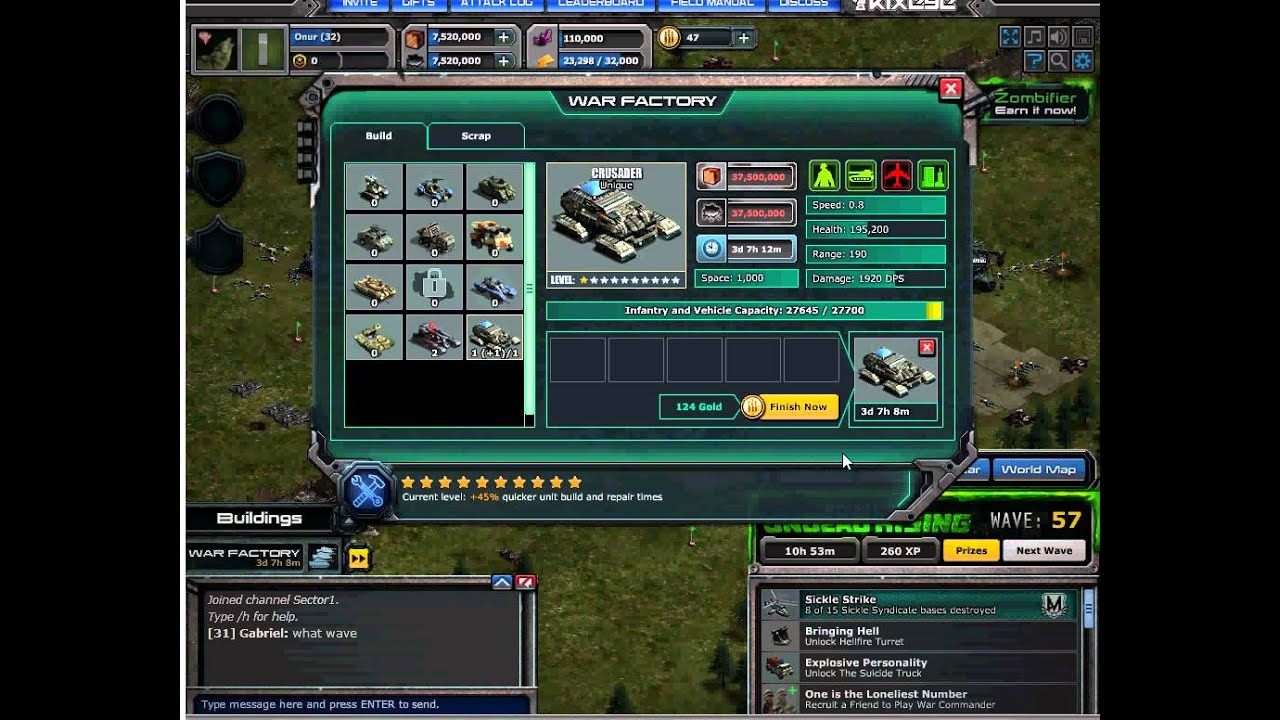 War Commander Operation:Undead Rising New Tanks Crusader - YouTube