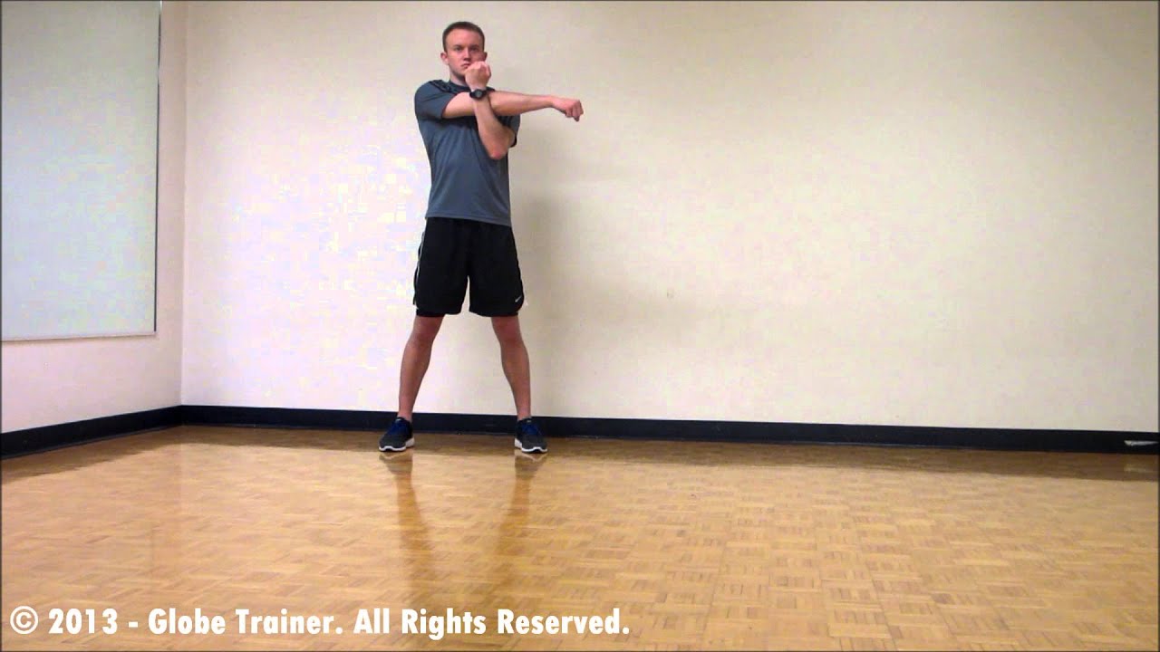 Static Rear Deltoid Stretch - YouTube