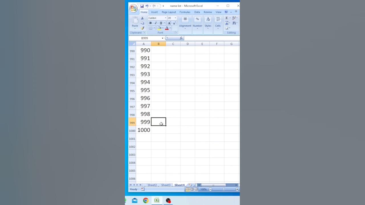 Use of Auto Fill Serial Number in MS Excel (1-1000)? How to Add Auto ...