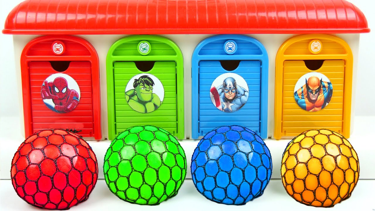 Oddly ASMR Garage | How I Made 4 Color ASMR Balls OF Mixing Candy AND Magic Satisfying Garage ...