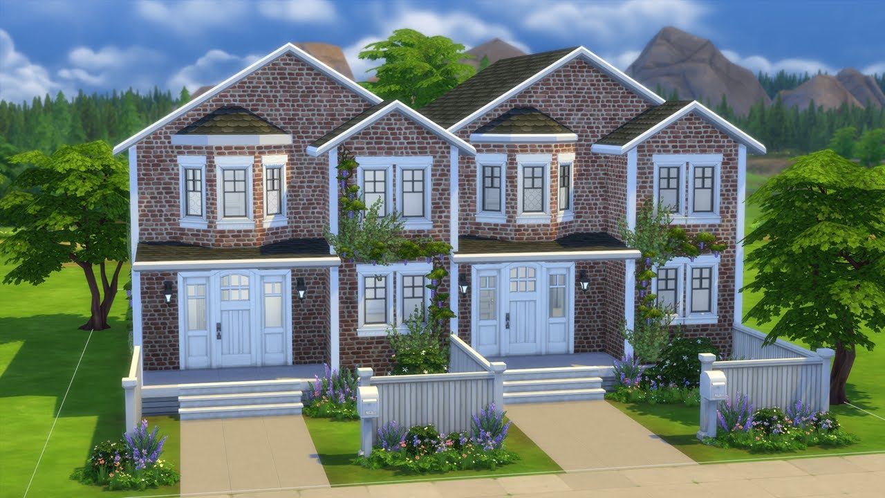 The Sims 4: Brittish Townhouses (Part 1) - YouTube
