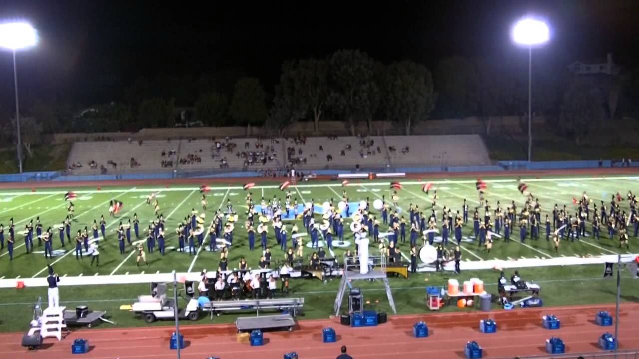 Walnut HS Blue Thunder Marching Band & Color Guard 9-12-2014 - YouTube