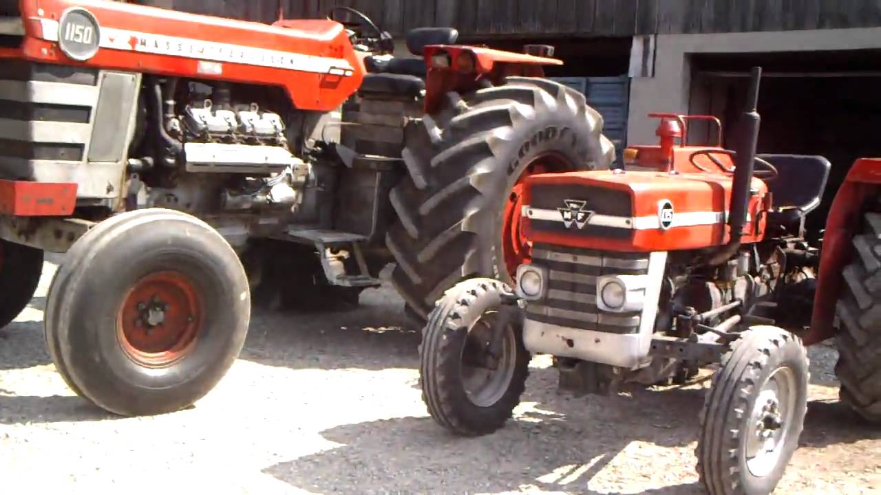 MF 1150 et son petit frère le 135 - YouTube