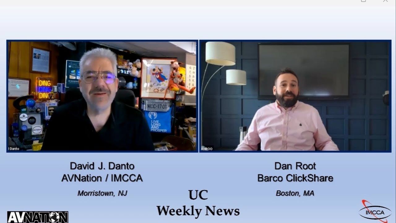 #UCWeeklyNews for April 22 - Dan Root / Barco ClickShare Bar - YouTube