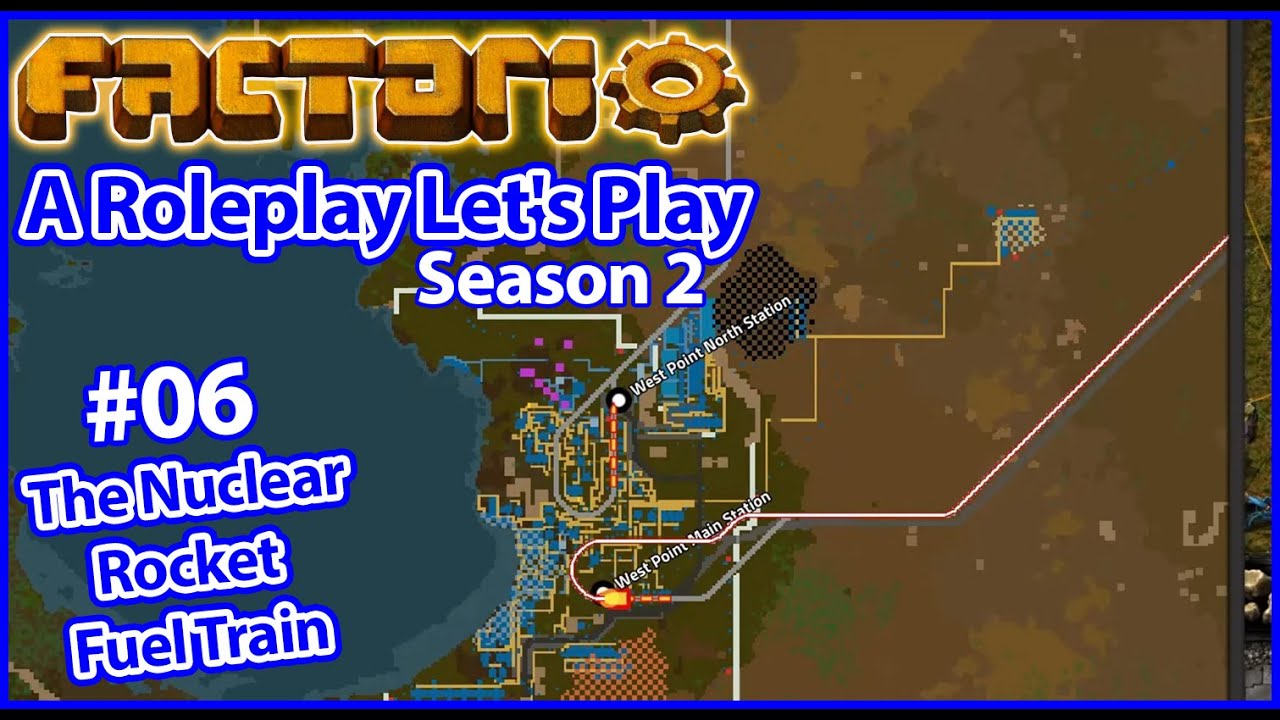 Factorio - The Nuclear Rocket Fuel Train - YouTube