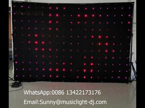 P18 2Mx3M DMX Controller 80 Animated Patterns LED Vision Curtain ...