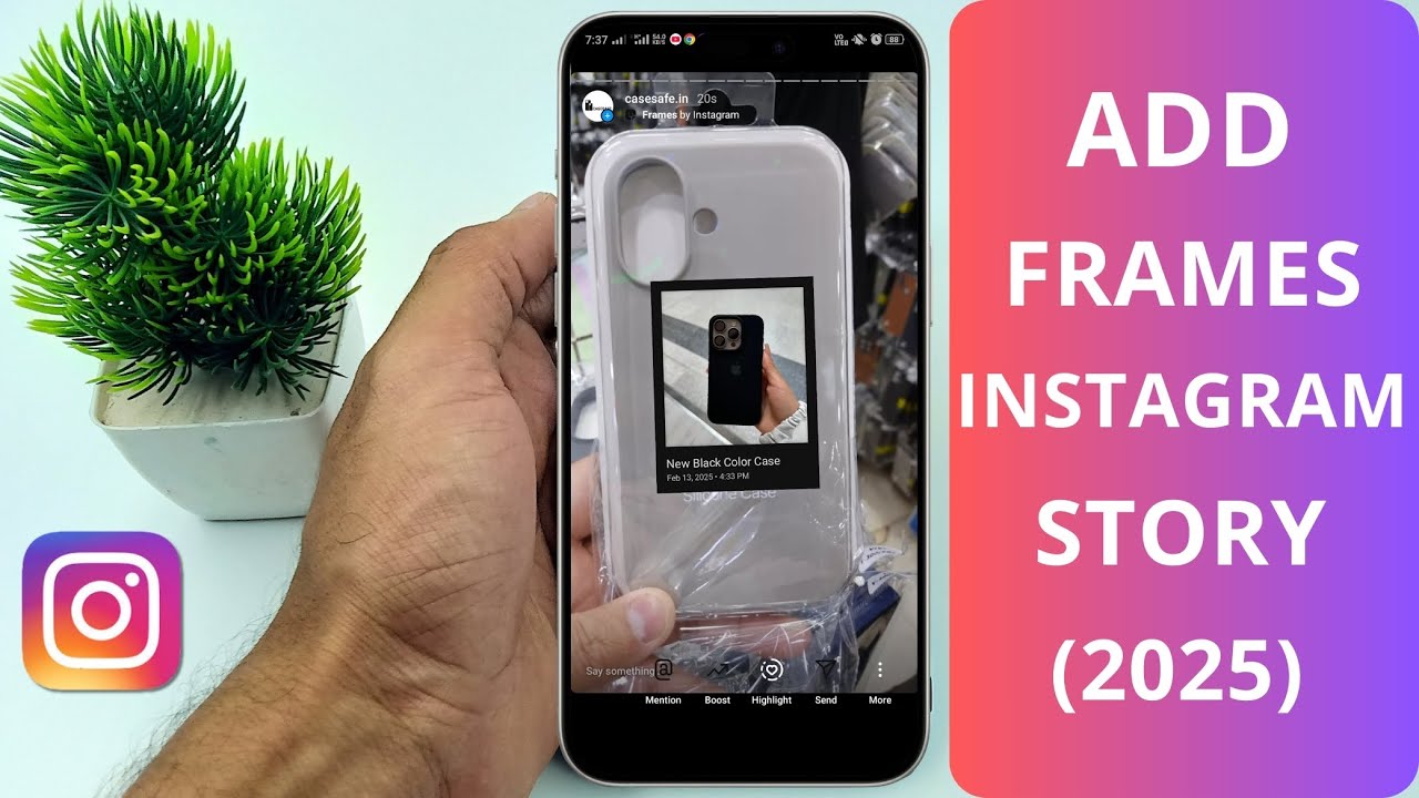 How to Add Frames to Instagram Story (2025) - YouTube