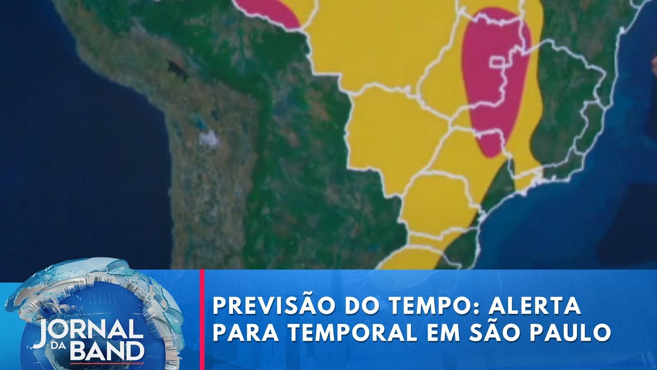 Previsão do tempo: alerta para temporal em São Paulo | Jornal da Band ...
