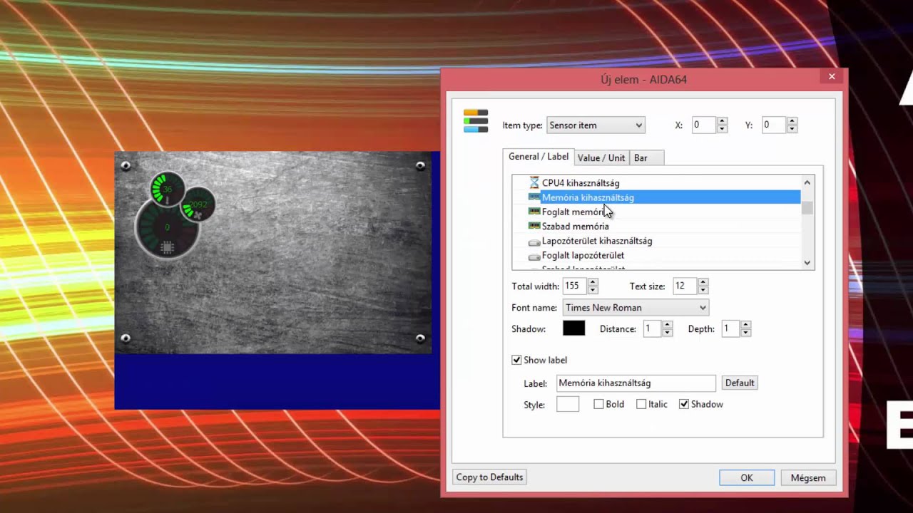 AIDA64 - Creating a SensorPanel - YouTube