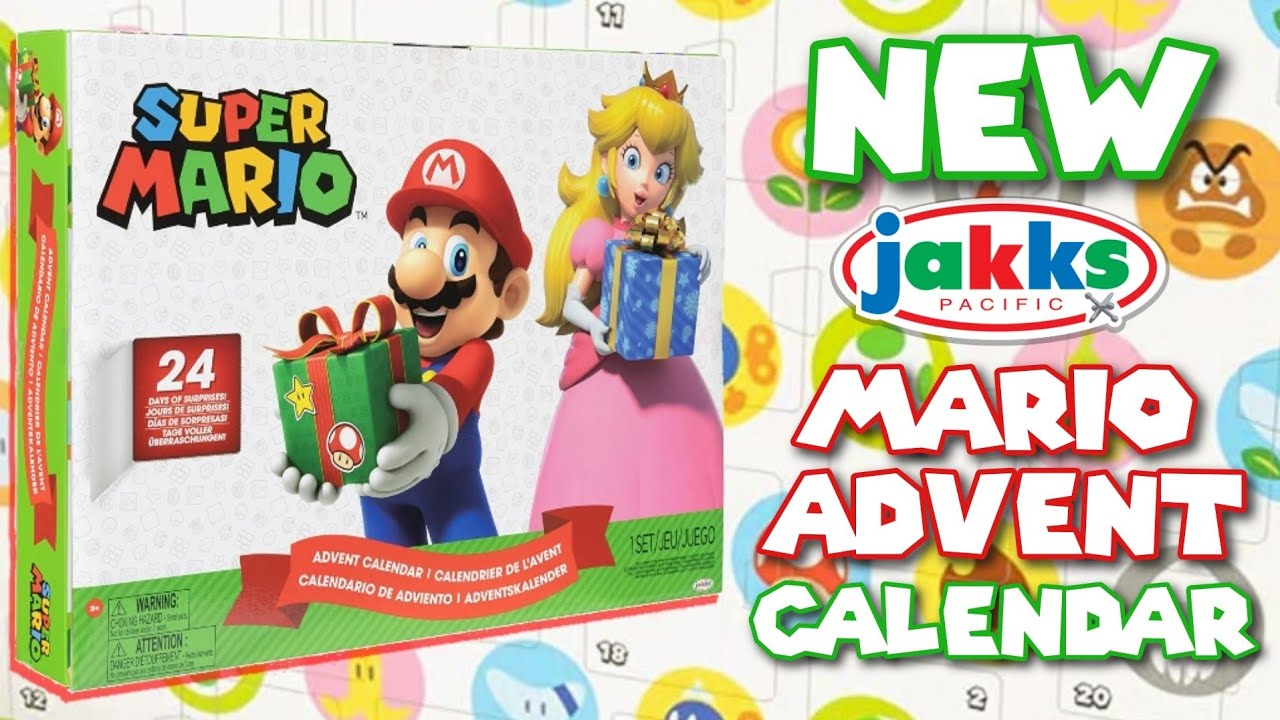 Another Jakks Mario Advent Calendar REVEALED! 2.5" Santa Mario ...