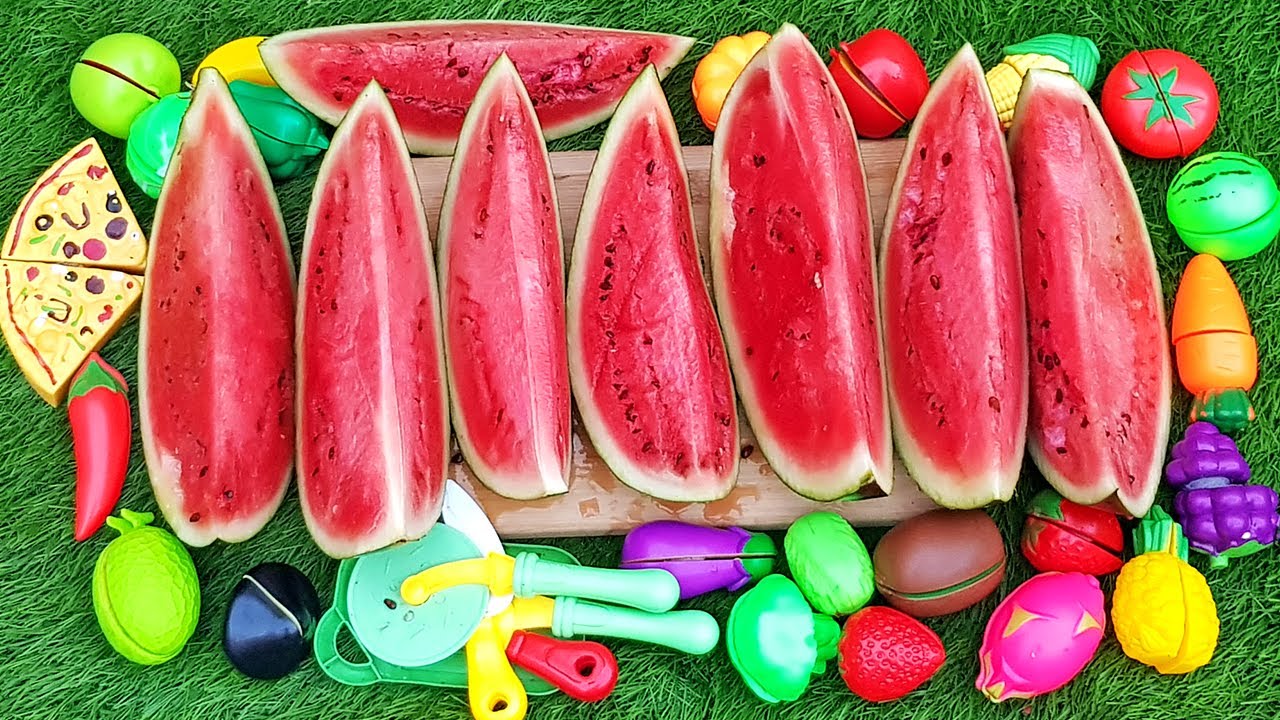 Satisfying Cutting Fruit | Watermelon Juice and Vegetable | Real vs ...