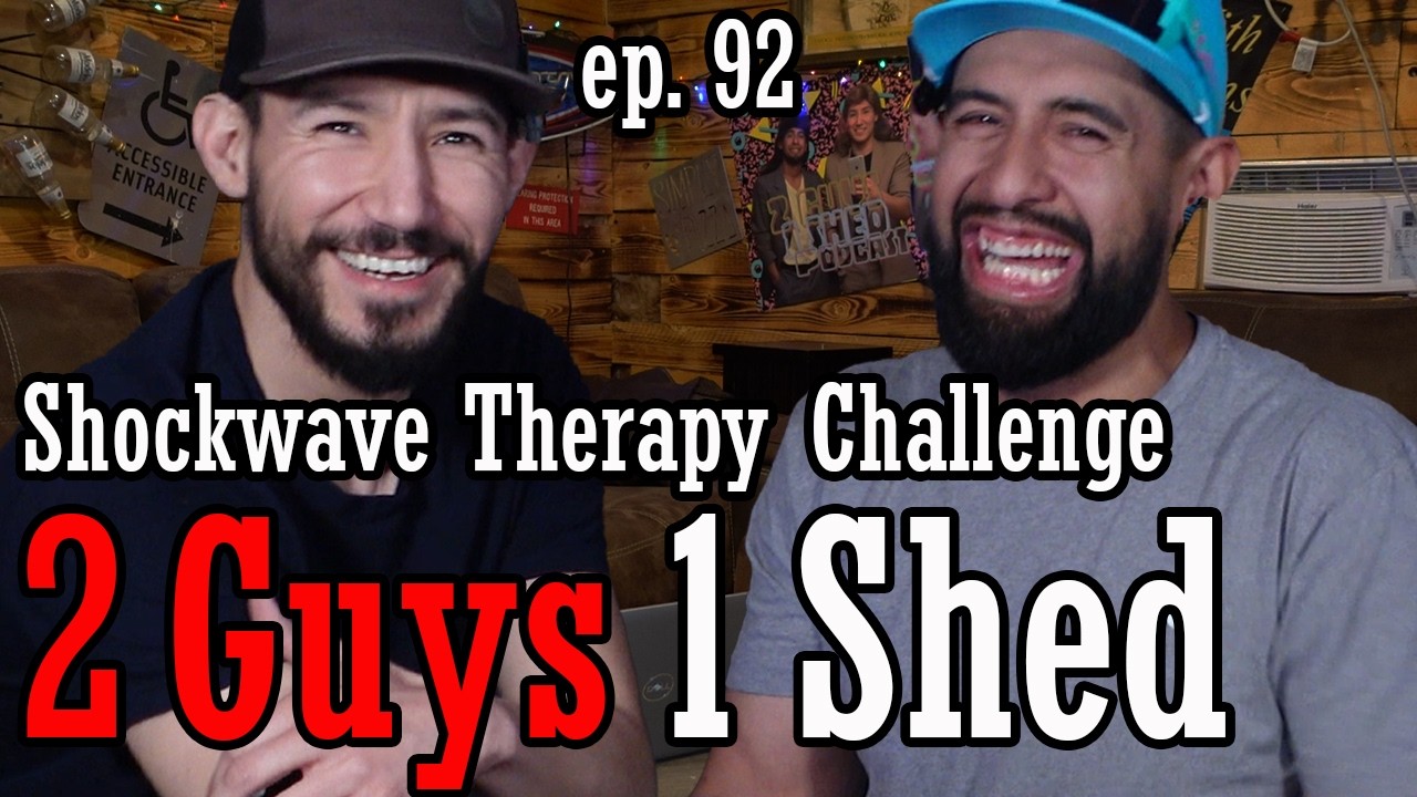 Shockwave Therapy Simulations | ep. 92 | 2 Guys 1 Shed #comedypodcast # ...