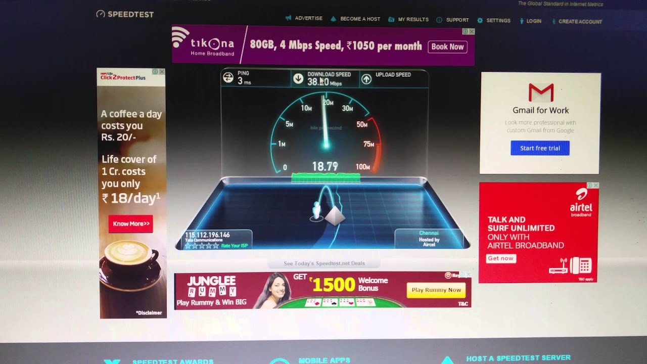 cherrinet internet speed - YouTube