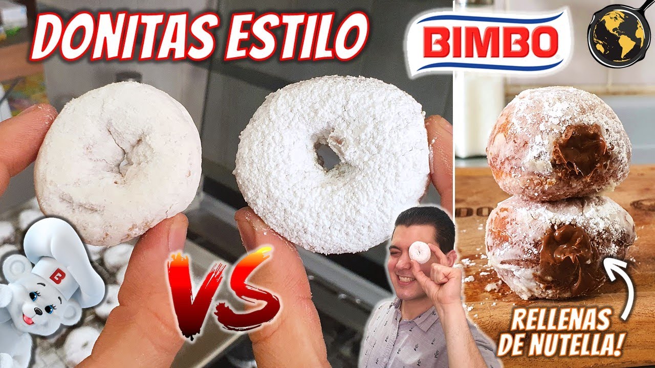 Como hacer Donitas Espolvoreadas estilo BIMBO | Cocina Universal - YouTube