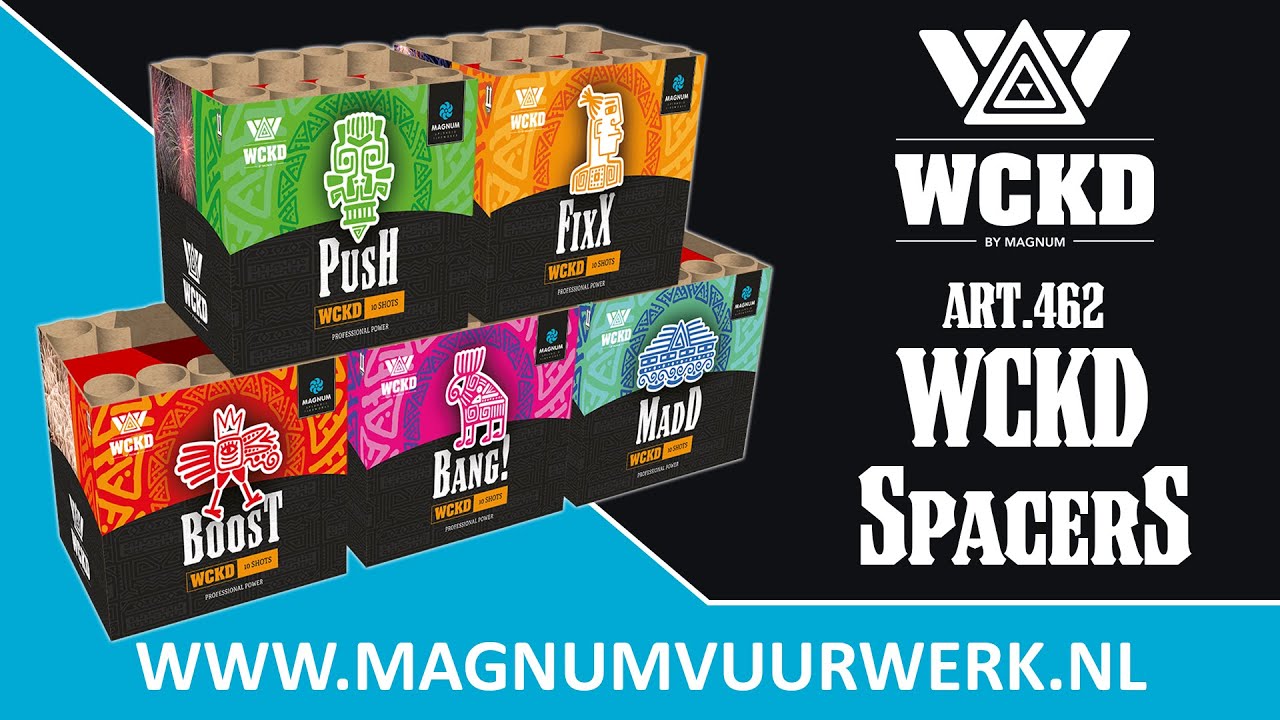 Art. 462 WCKD Spacers WCKD Magnum Vuurwerk - YouTube