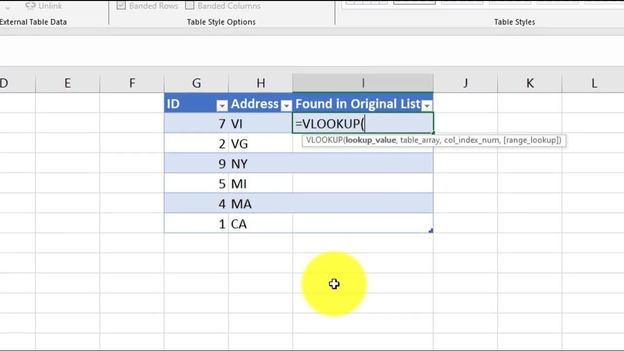 Excel Tutorial: Comparing Two Lists with VLOOKUP to Identify Missing Entries - YouTube