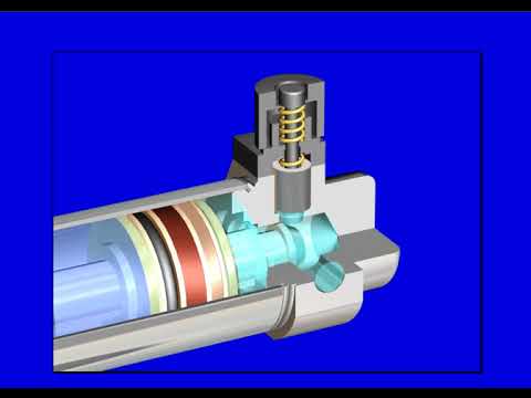 Cylinder with end lock - YouTube