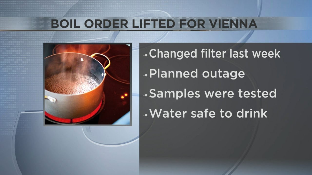 Boil order lifted for Vienna water customers - YouTube