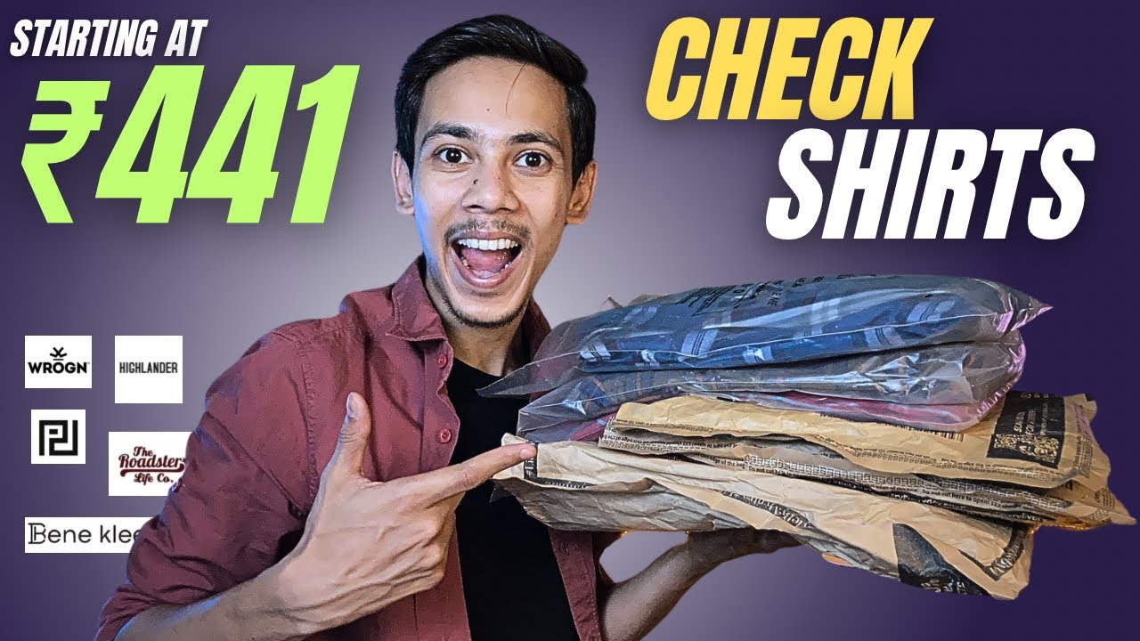 Best check shirts review 2024||Check shirt haul for men|| - YouTube