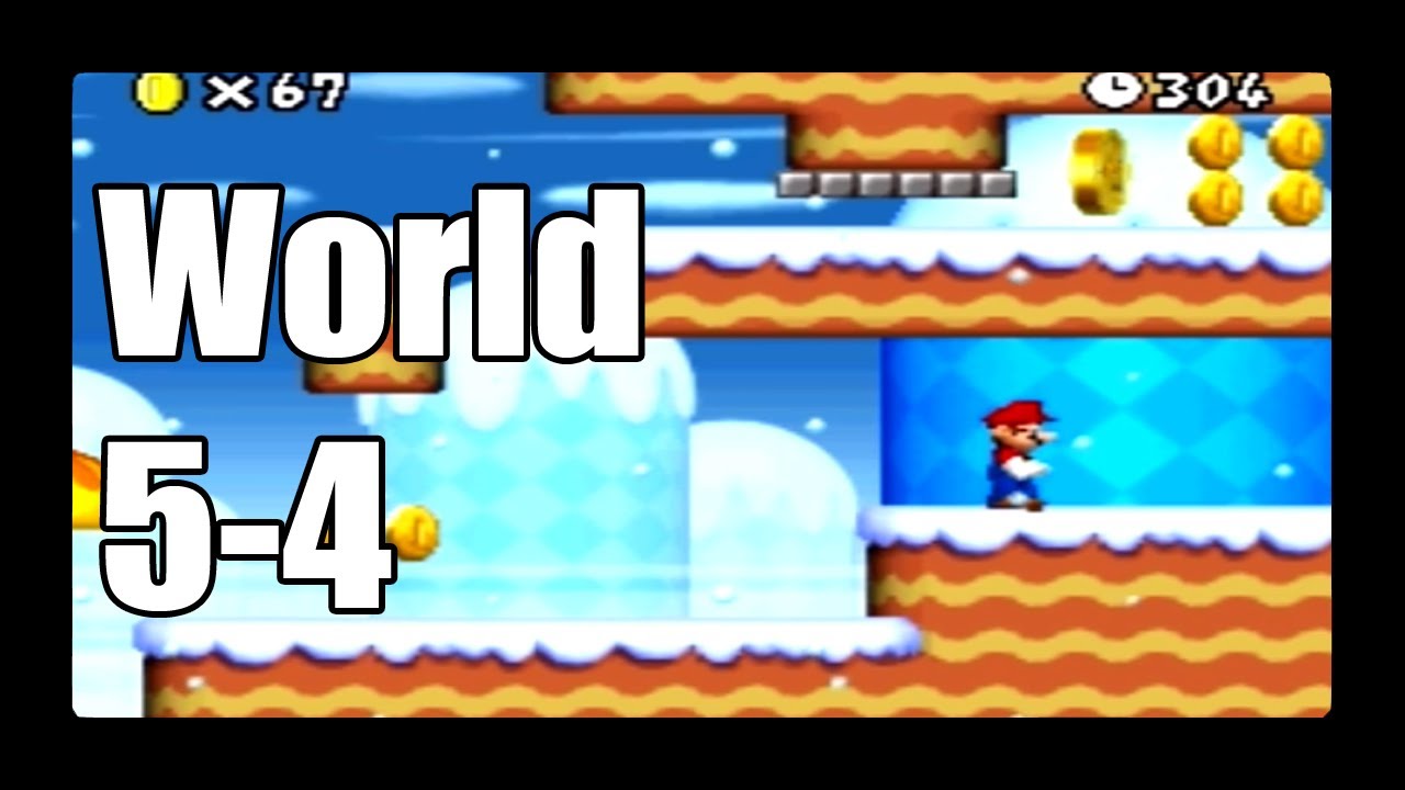New Super Mario Bros DS - World 5-4 - YouTube