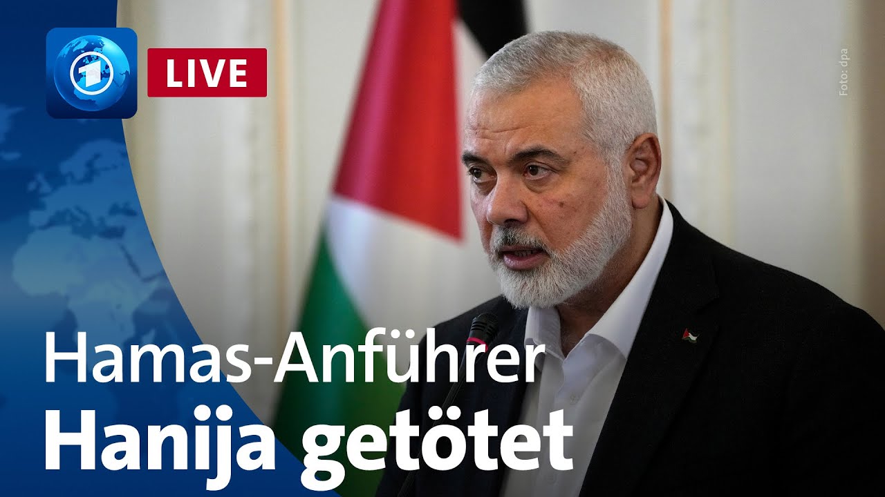 Hamas meldet Tötung ihres politischen Anführers Hanija - YouTube