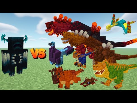 Primordial Caves (Alex Caves MOD) VS. Warden in MINECRAFT.1VS.1. # ...