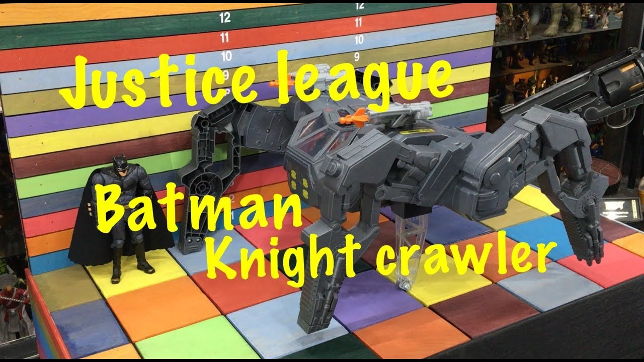 Justice League BATMAN KNIGHT CRAWLER by Mattel action figure toy review ...