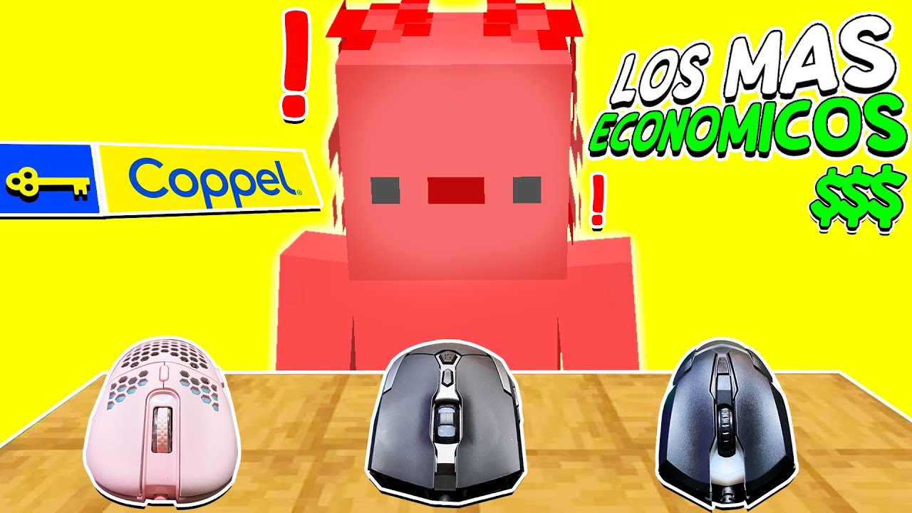 COMPRÉ Todos Los MOUSES GAMER de COPPEL para JUGAR MINECRAFT BEDWARS ...