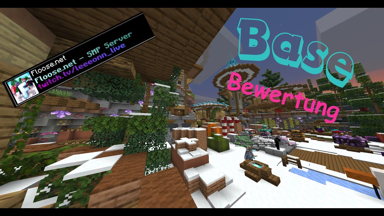 Ich bewerte die Basen der Spieler am Floose-SMP - YouTube