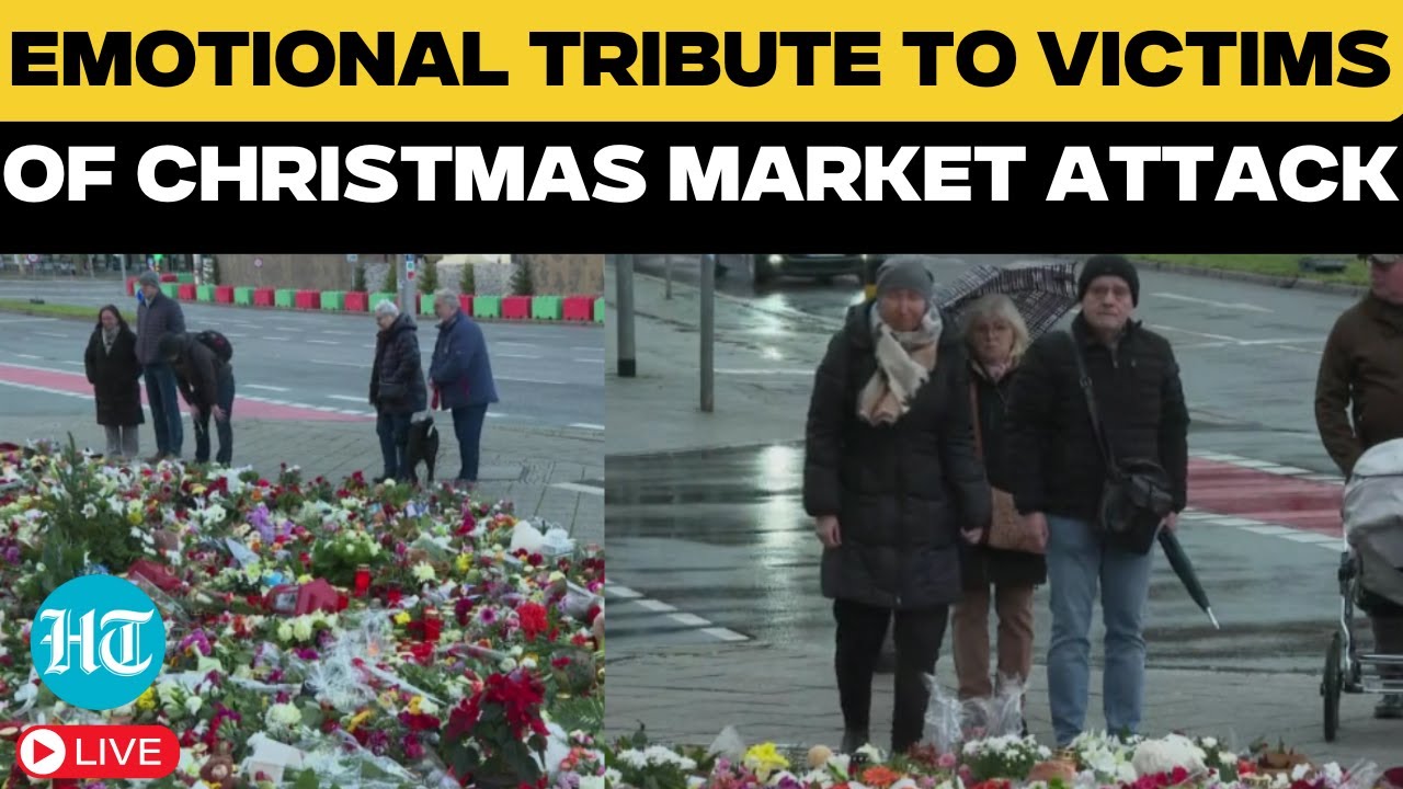 Live: Locals Pay Tearful Tribute to Magdeburg Victims| German Christmas ...