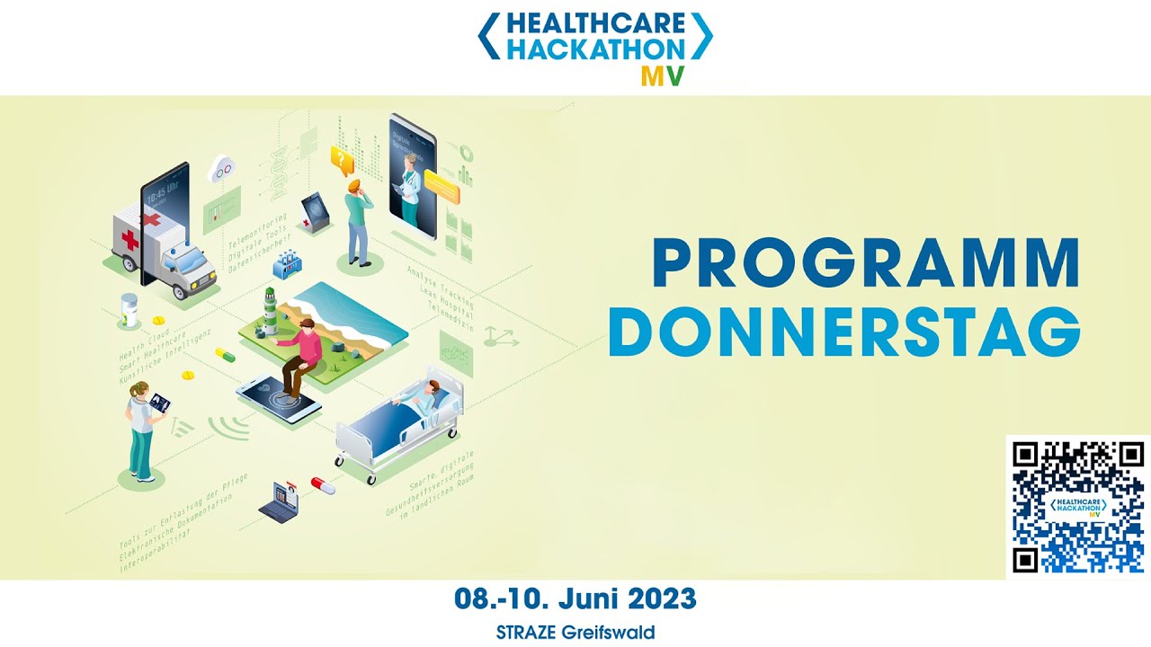 Healthcare Hackathon MV - Livestream Donnerstag - YouTube