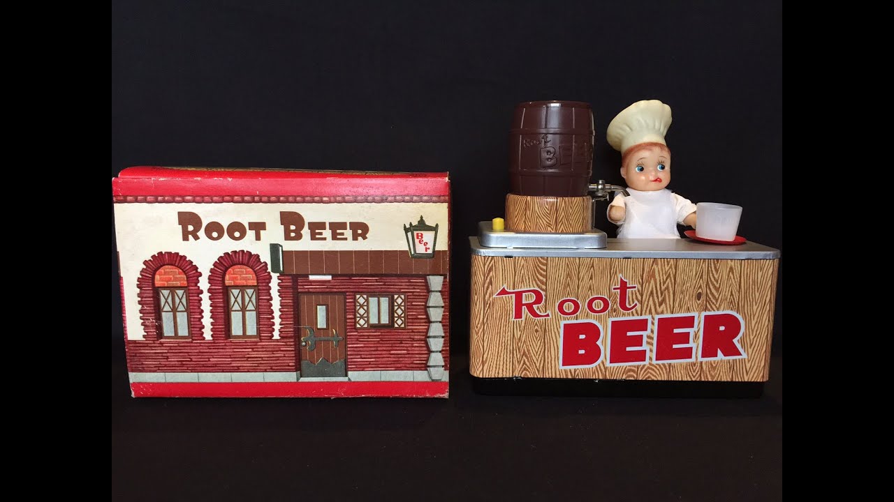 Root Beer Counter Japan Battery Operated Vintage Tin Toy, K Co., 1960s ...