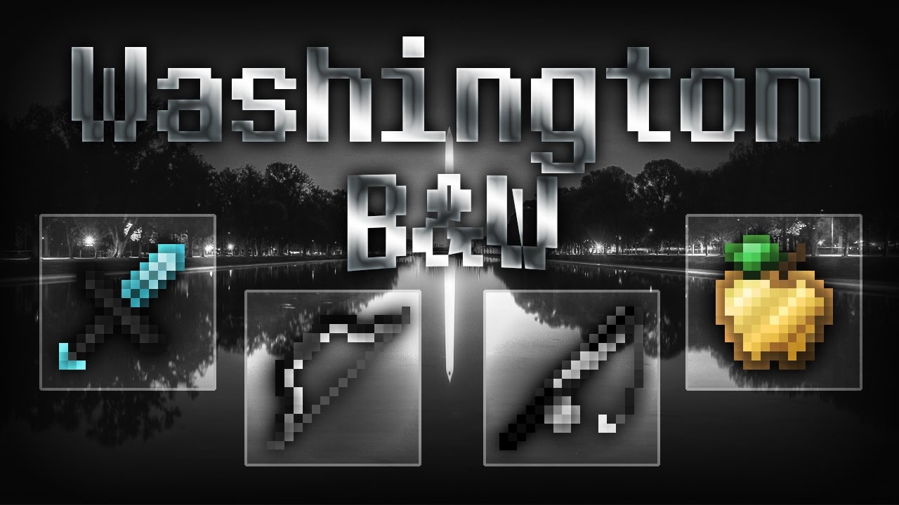 Minecraft PvP Texture Pack | Washington B&W [20x] - YouTube
