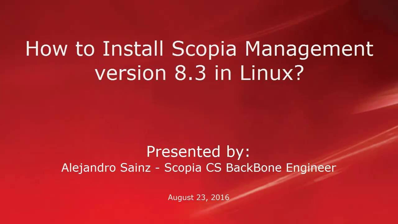 How to install Scopia Management in Linux - YouTube