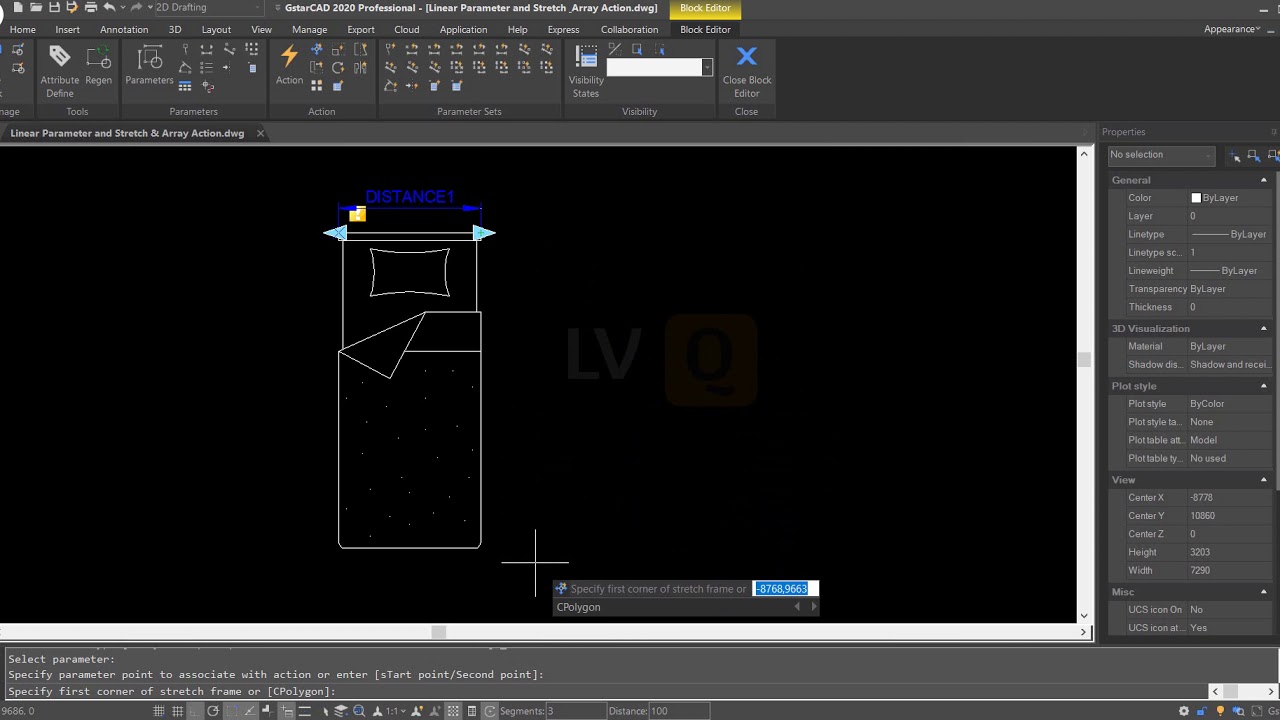 Hướng dẫn tạo Dynamic Blocks với tính năng Linear Parameters Stretch ...
