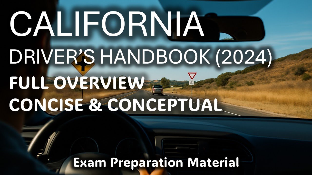 California Driver's Handbook FULL & Concise OVERVIEW (2024) - HD Quick ...