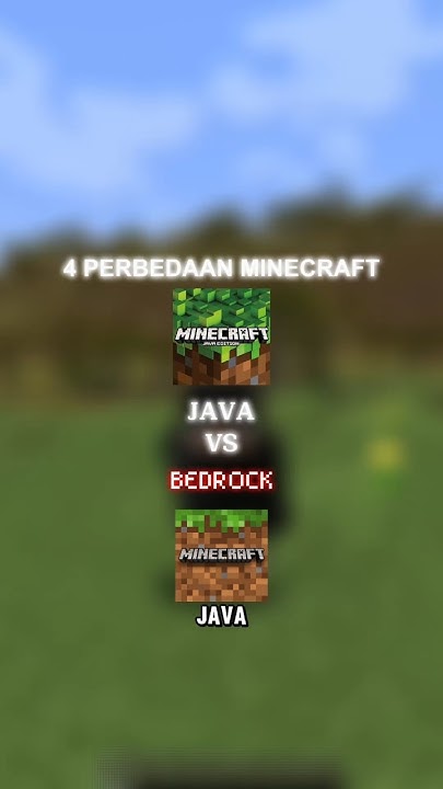 4 perbedaan Minecraft java dan Minecraft bedrock | #minecraft #shorts ...