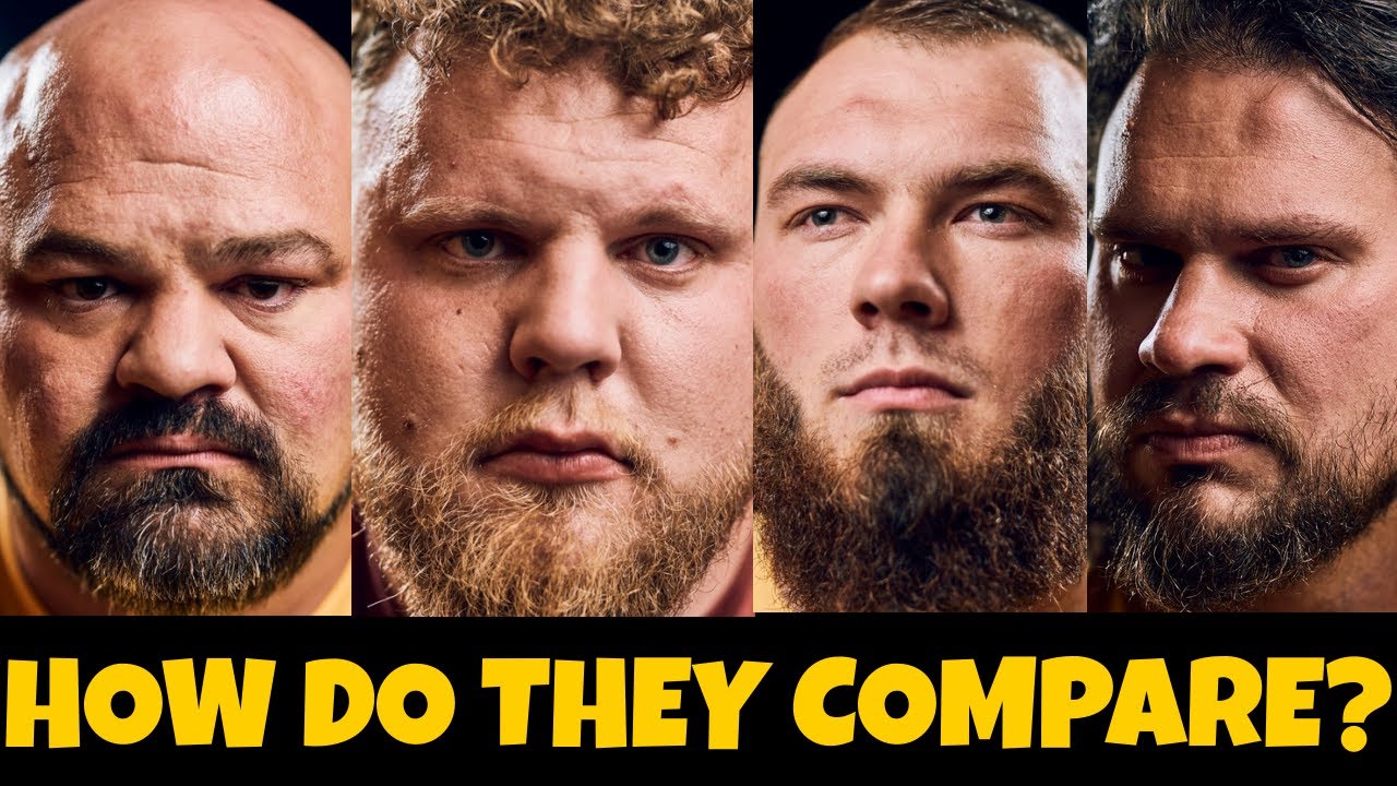 Comparing the Stats of the 4 Returning World's Strongest Men - YouTube